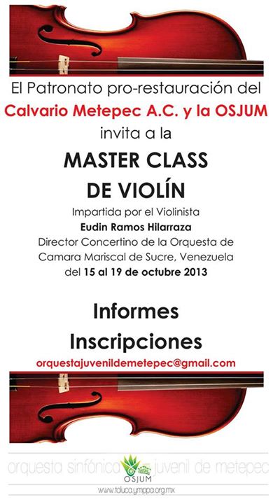 MASTER CLASS DE VIOLIN - Toluca Cultural