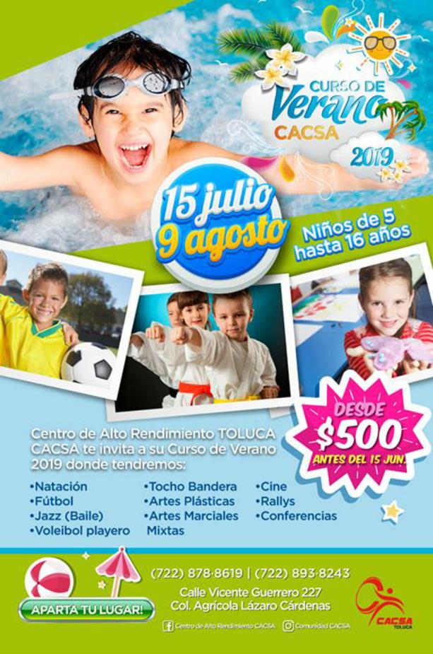 Curso de Verano Cacsa 2019 en Toluca - Toluca Cultural